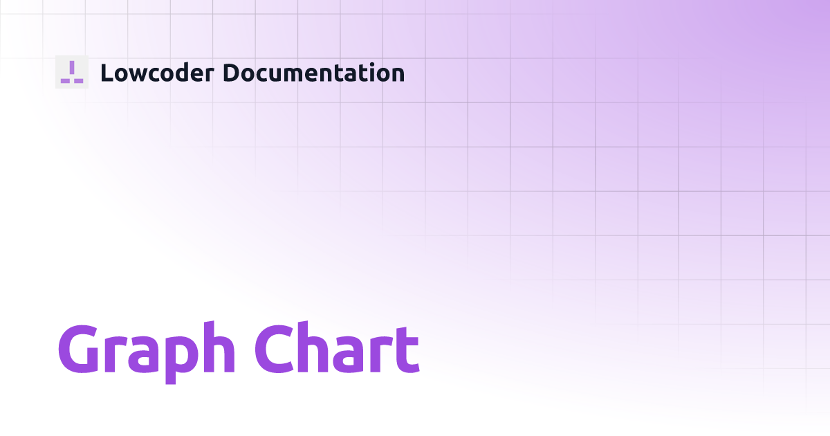 Graph Chart Lowcoder Documentation 9812