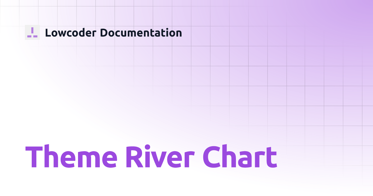 Theme River Chart | Lowcoder Documentation Theme River Chart | Lowcoder Documentation